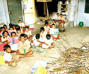 Students squat in corpn school classrooms
