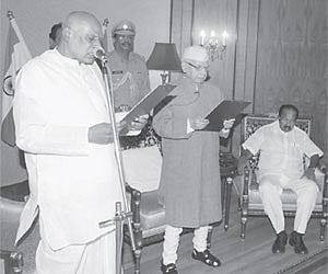 Rosaiah sworn in caretaker CM