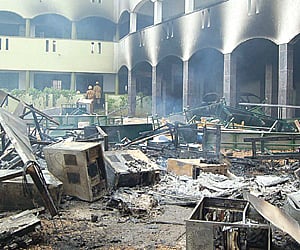 School ransacked after boy run over by bus