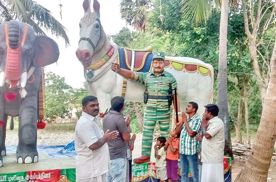 Prabhakaran\'s Statue Installed at Seguvara Temple in Nagai