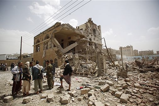 Airstrikes hit Yemen's capital, port city after Houthi attack targets ...