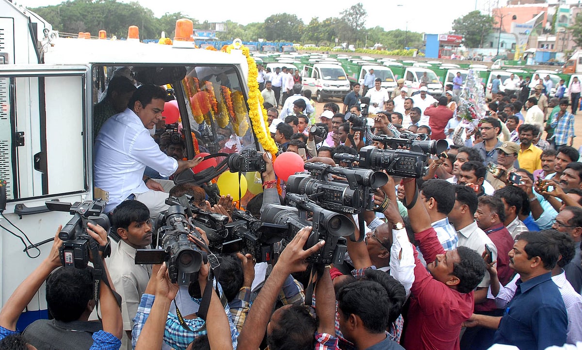 KTR launches new fleet of garbage vehicles