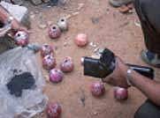Constable injured after seized crude bomb explodes