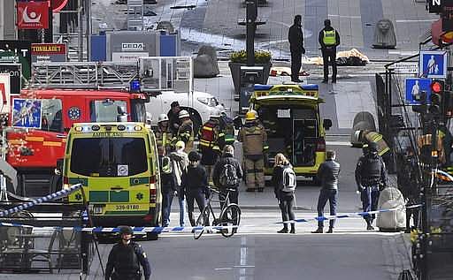 Stockholm truck attack: Sweden arrests man for 'terrorist crime'
