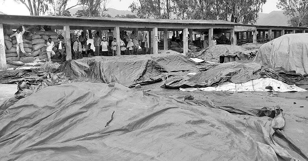Paddy stock in mandis damaged in rain