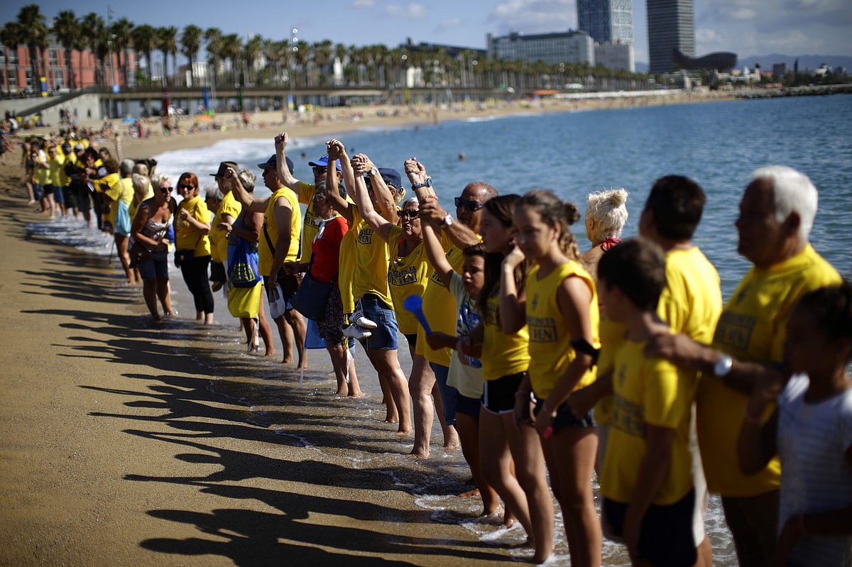 Barcelona residents protest unchecked growth of mass tourism