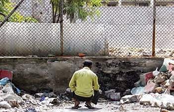 Most slum dwellers in the city still opt for open defecation