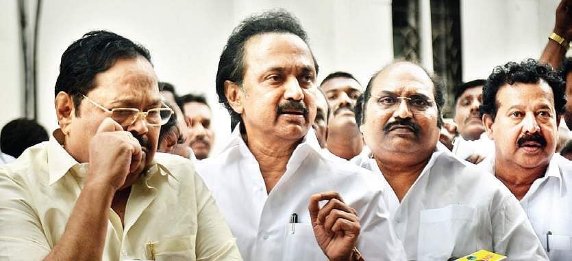Remarks on Jaya triggers chaos, DMK stages walkout
