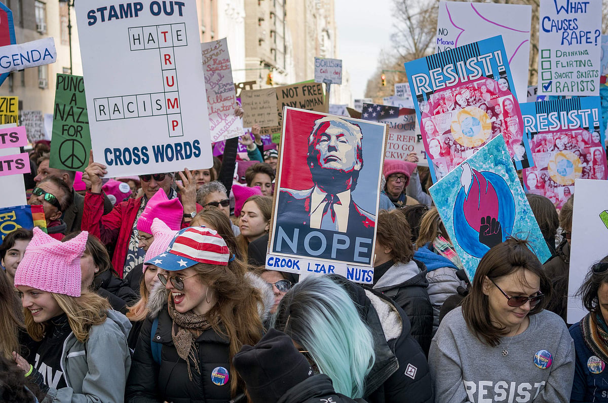 Women's rights protestors slam harassment, violence