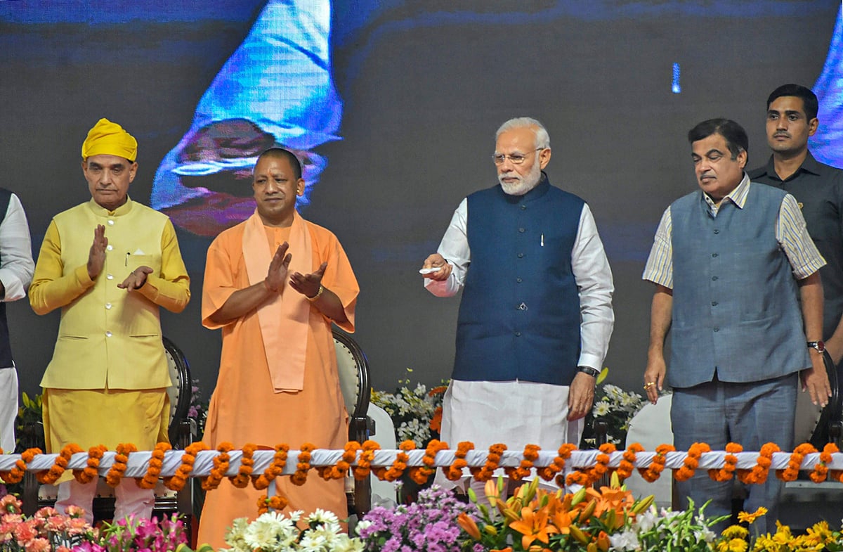 PM Modi inaugurates Varanasi Port, receives India's first inland cargo ...