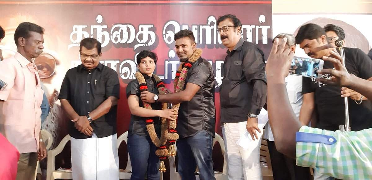 Honour killing survivor Gowsalya remarries in self-respect wedding ceremony