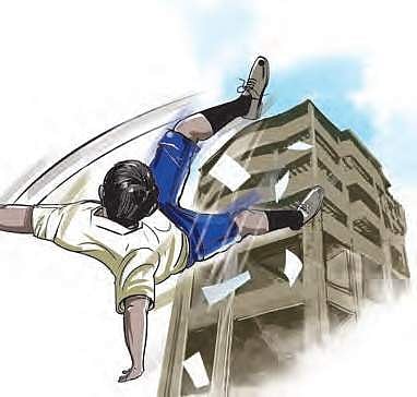 Student gets up from sleep, jumps to death