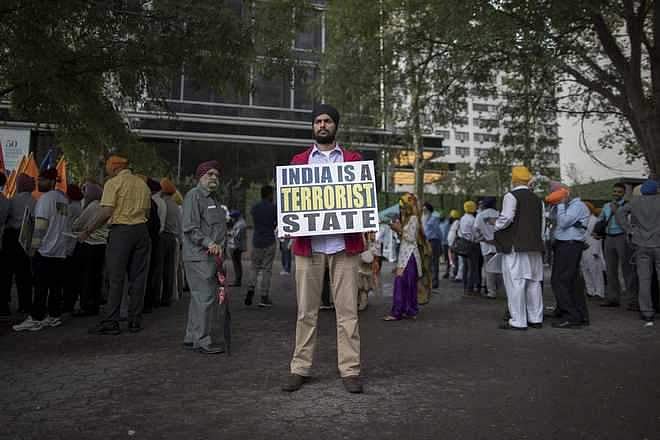 Pakistan-backed Khalistani activists hold anti-India protest
