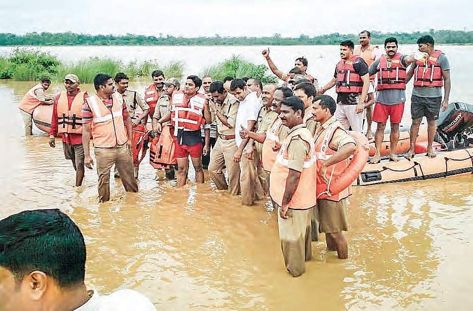 53 trapped in flood waters rescued