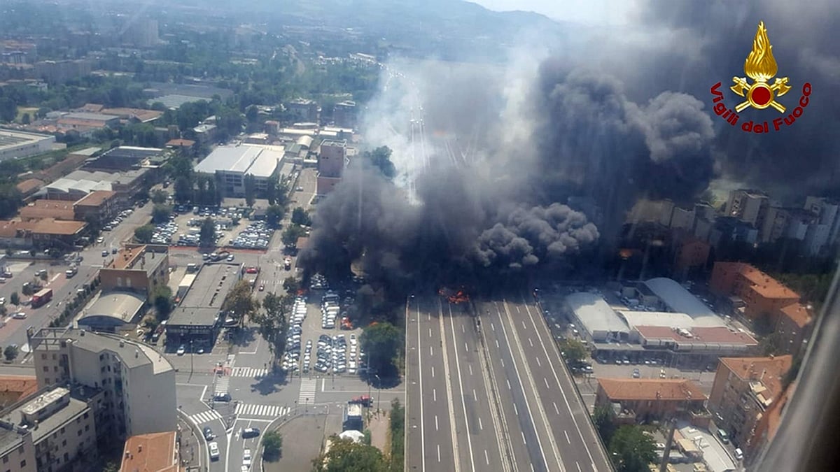 Tanker truck explosion in Italy kills two, injures up to 70