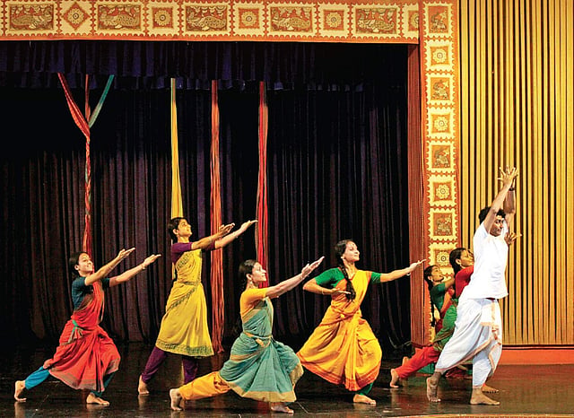 Celebrating Mahatma Gandhi in dance steps