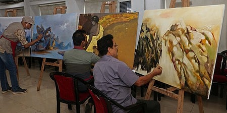 Coal mines on the canvas