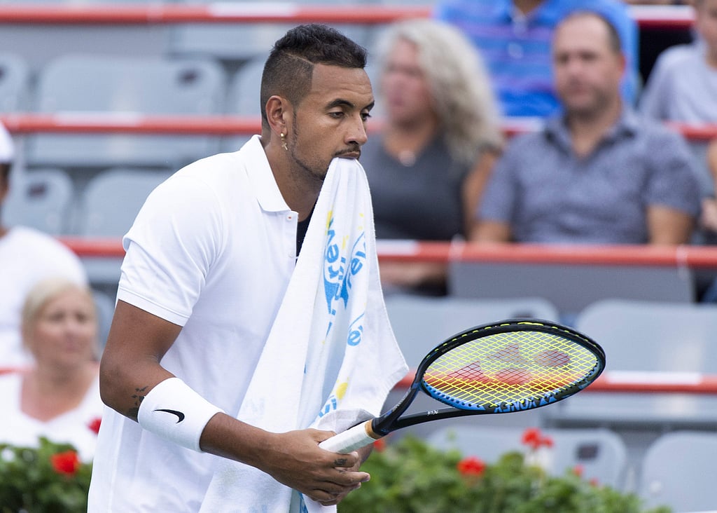 Cincinnati Masters: Fiery Nick Kyrgios smashes racquets, tosses shoes ...
