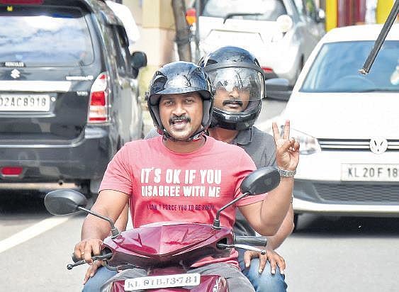 Helmet for pillion riders evokes mixed response