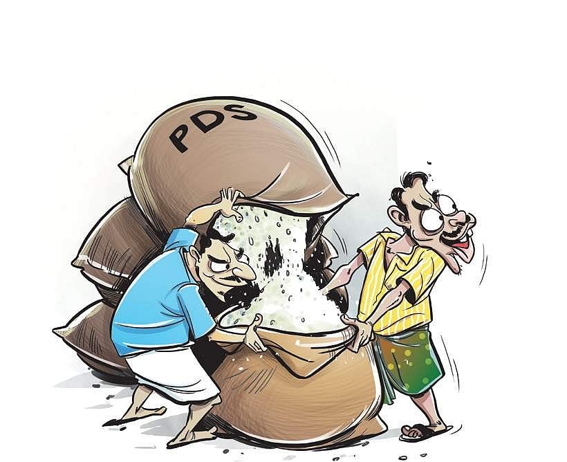 8.5 tonnes of pds rice seized from godown