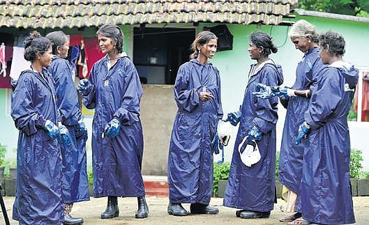 Project N.A.R.I: Empowering female rag-pickers by reducing health risks