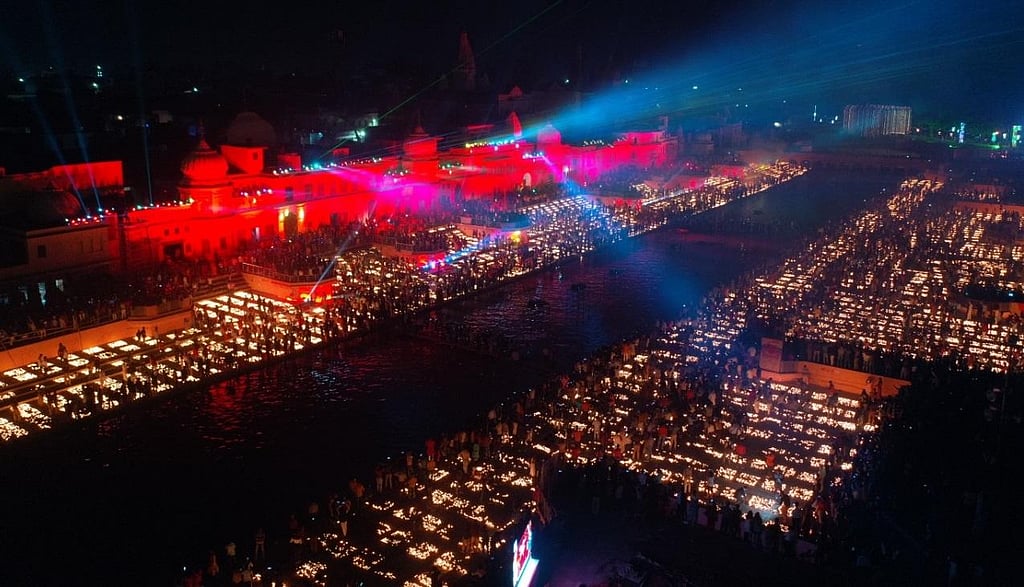 Ayodhya celebrates Ram's homecoming, lights 6 lakh diyas to break record