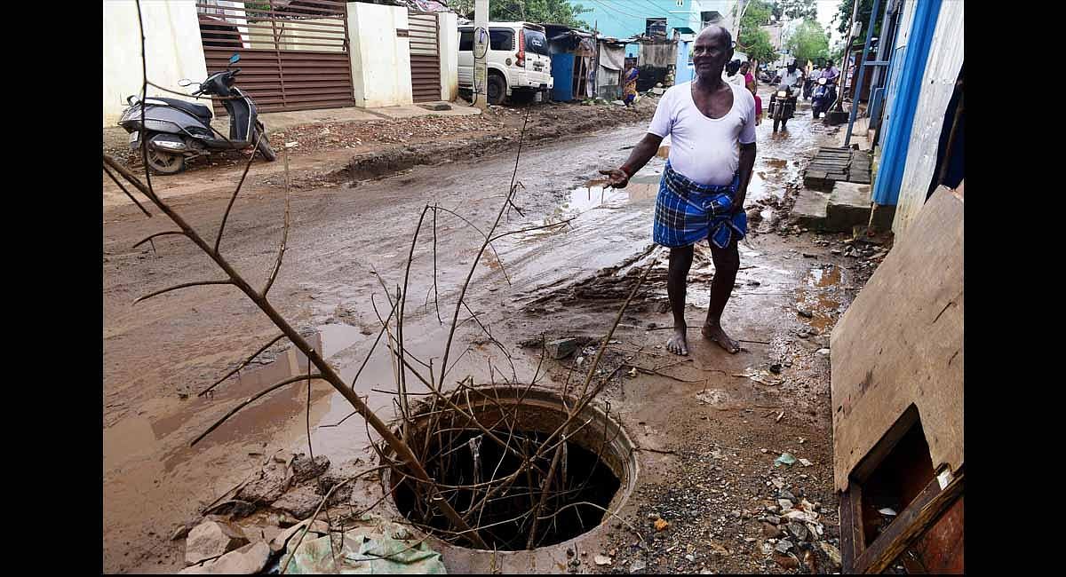 Manholes without lids a clear and present danger in rainy Chennai