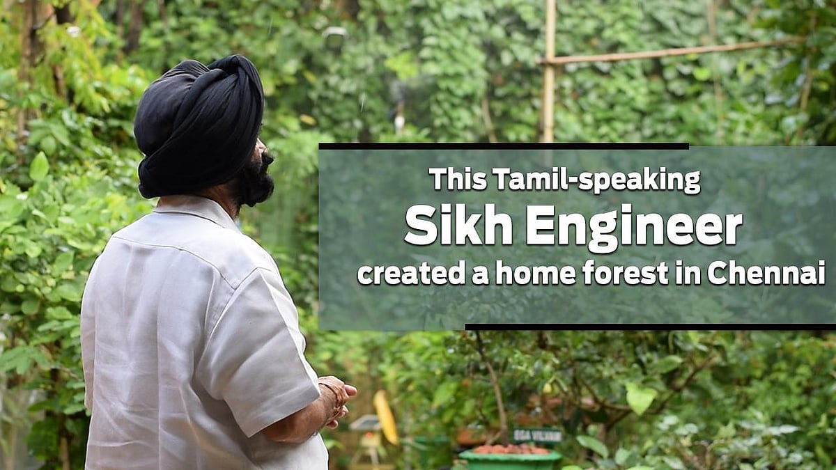 This Tamil-speaking Sikh engineer created a home forest in Chennai