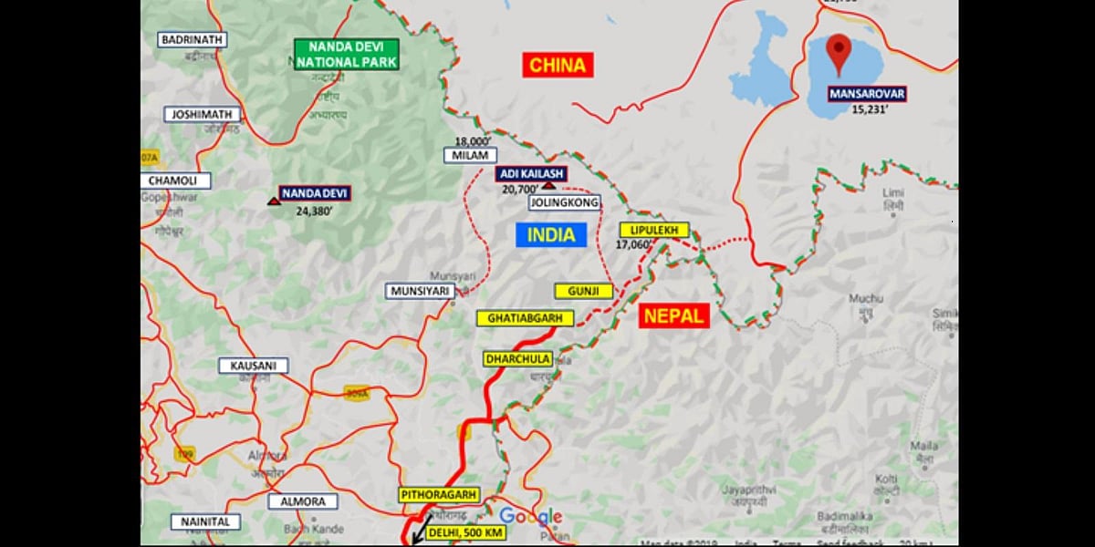 Kailash Manasarovar Yatra Route Map