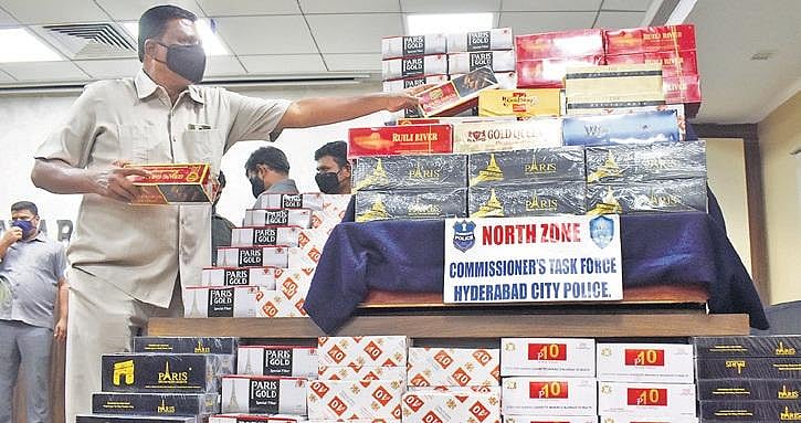 Foreign cigarettes worth Rs 1.3 crore seized, five in the dock