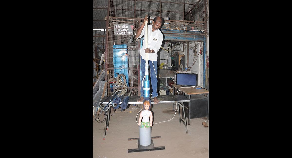 Tinker-mechanic claims inventing equipment to rescue children from deep ...