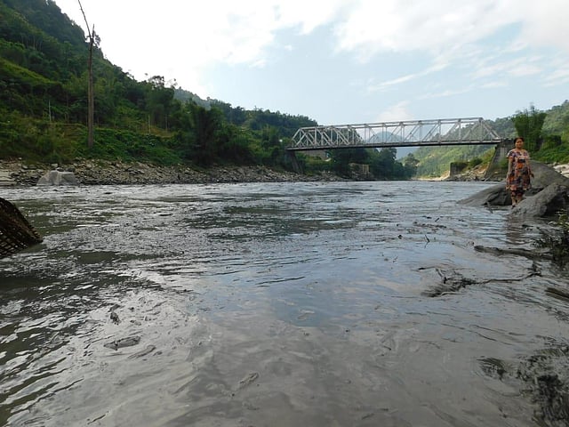 Arunachal river turns black as massive landslides stop flow, glacial ...