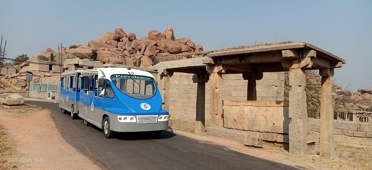 Soon, tourists in Hampi can get on to electric buses to go monument hopping