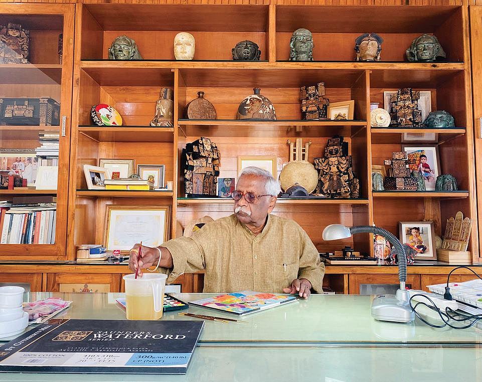 Hundred shades of Artist Laxman Goud through his unseen works in black ...