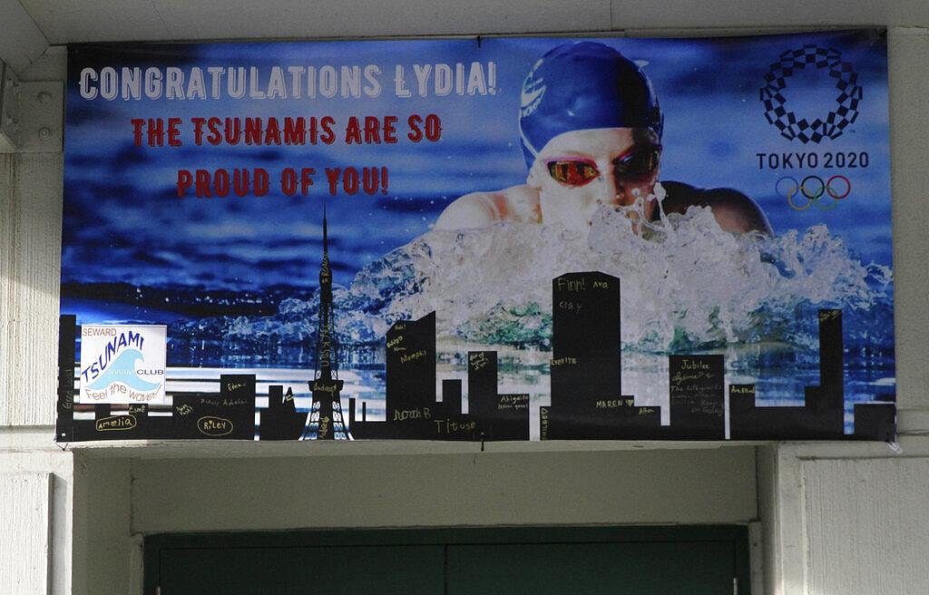Small Alaska town embraces state's first swimmer to win Olympic gold