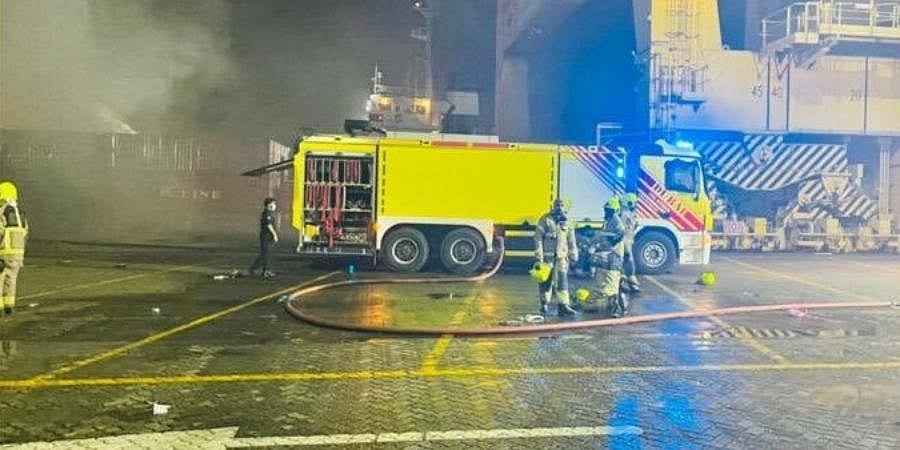 Explosion at Jebel Ali Port in Dubai causes huge fire