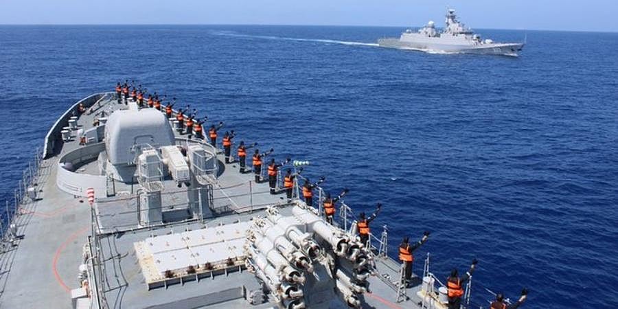INS Tabar participates in maritime exercise with Algerian Navy