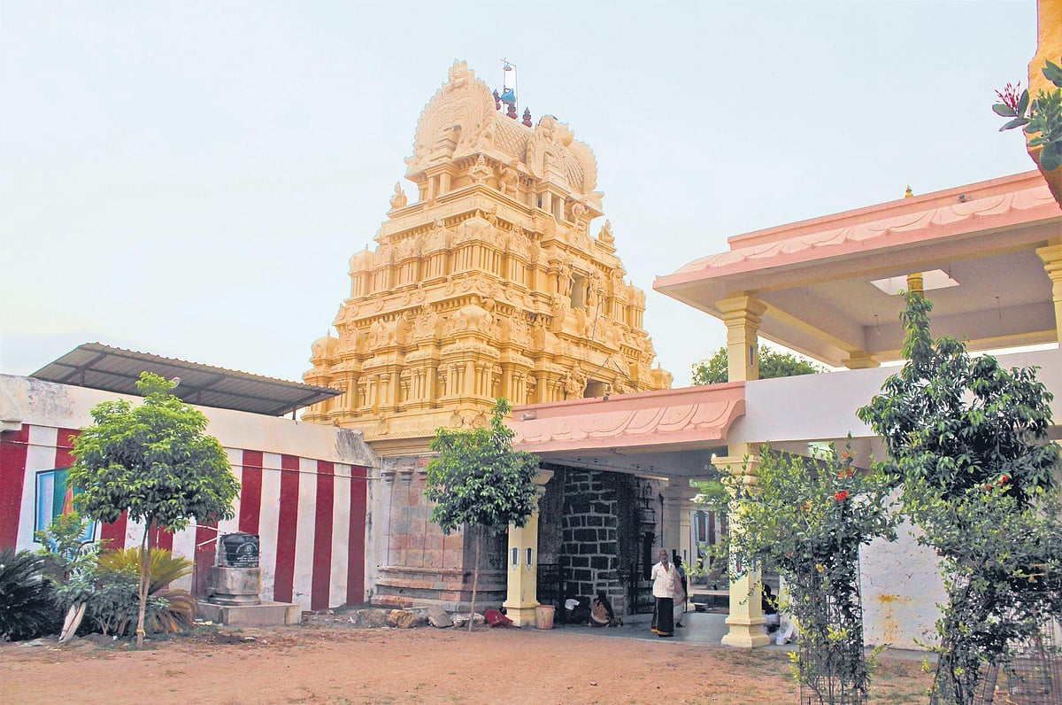 A special sweet is offered to Lord Vishnu in Koviladi