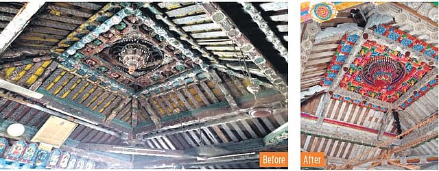 INTACH restores and recreates Charchika shrine’s carved canopy in Odisha