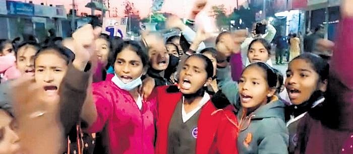 Students protest against harassment by school principal, poor quality ...