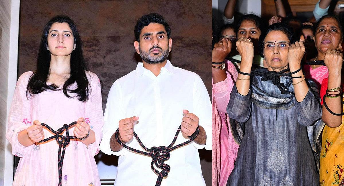 AC installed in Naidu’s cell on court orders, TDP workers stage protest ...