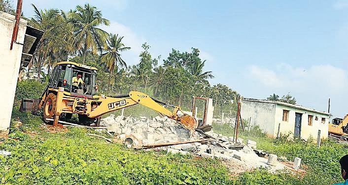 BDA conducts demolition drive to recover property worth nearly Rs 25 crore