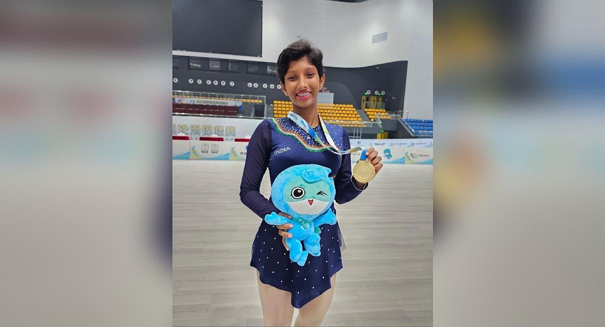 15-year-old Vizag girl clinches gold at Asian Roller-Skating Championship