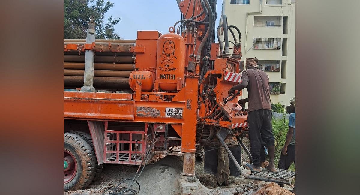 BWSSB files plaint, but borewell work continues