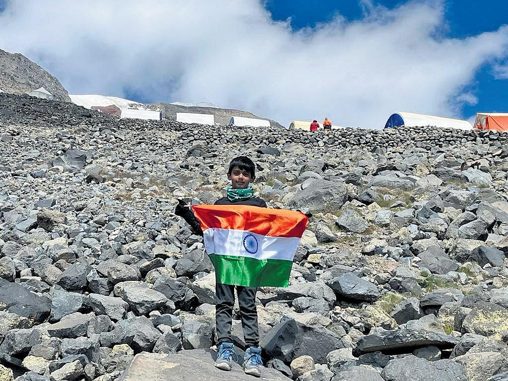 8-year-old Akshaj Udaiwal youngest to scale Turkey's Mt. Ararat