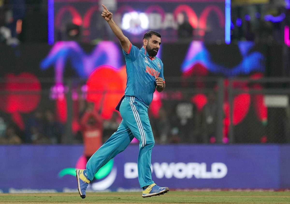 World Cup: Straight seam from Mohammed Shami