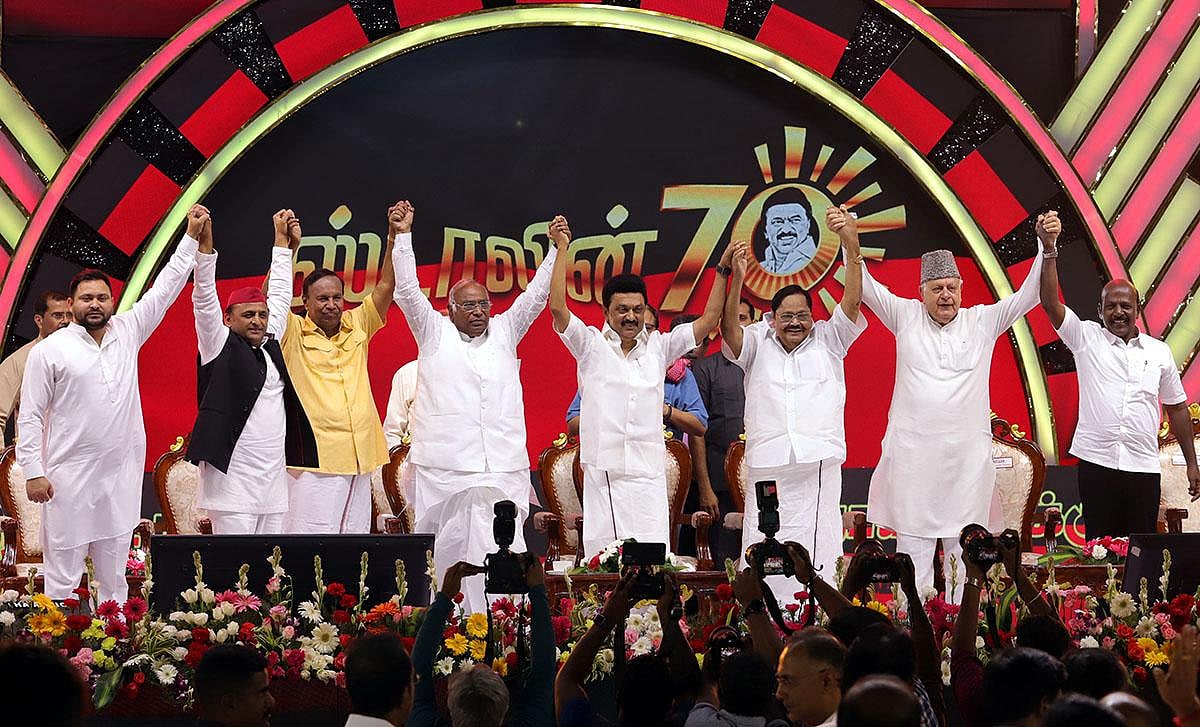 Tamil Nadu CM Stalin serves unity cake to Opposition on birthday, gives ...