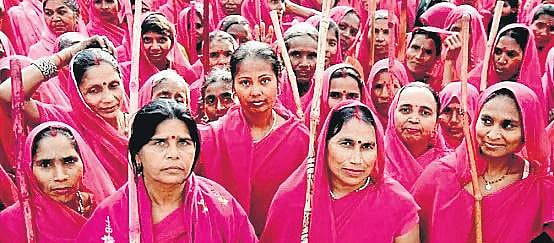 From UP to UK, tracing the roots of Gulabi Gang’s signature pink sari