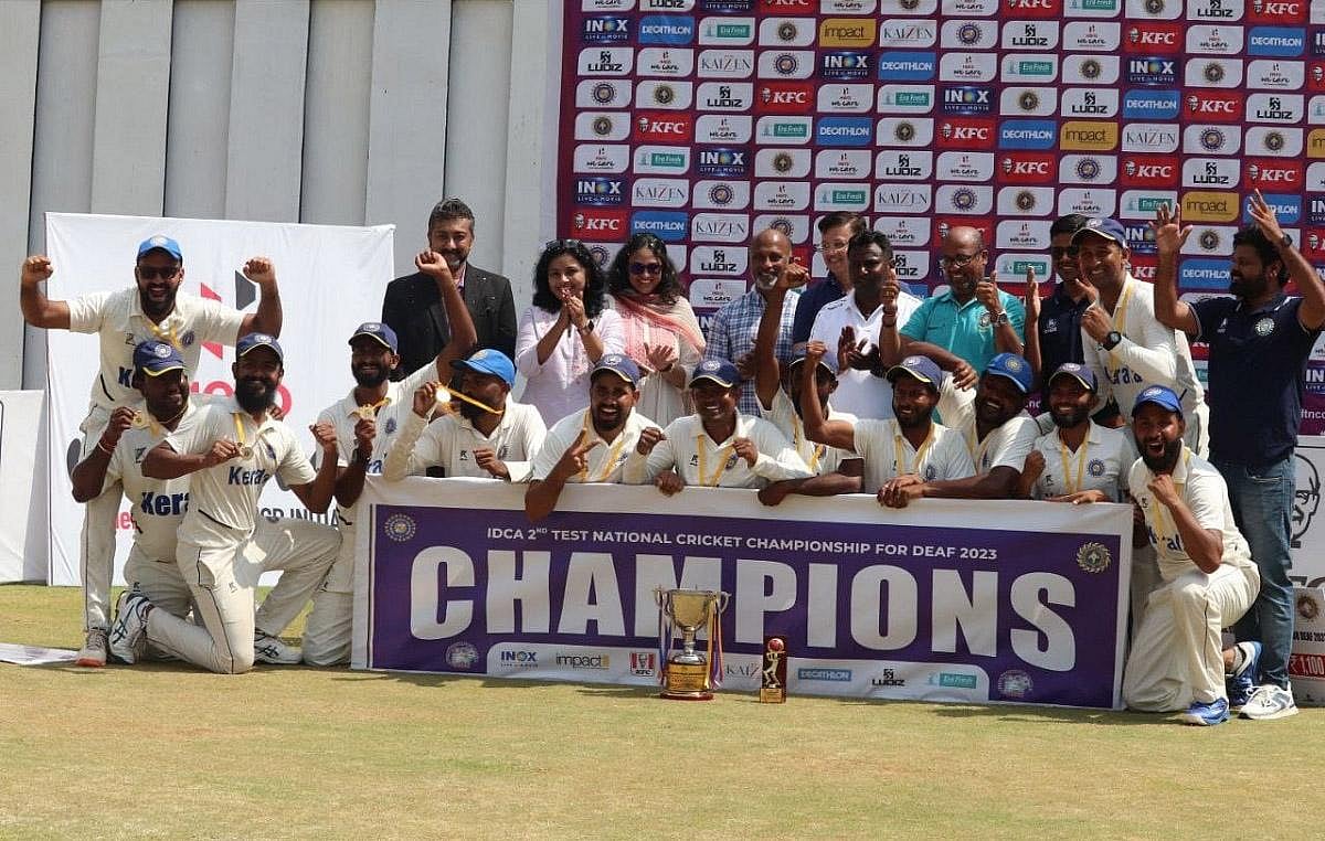 Kerala team wins national test cricket tourney for deaf