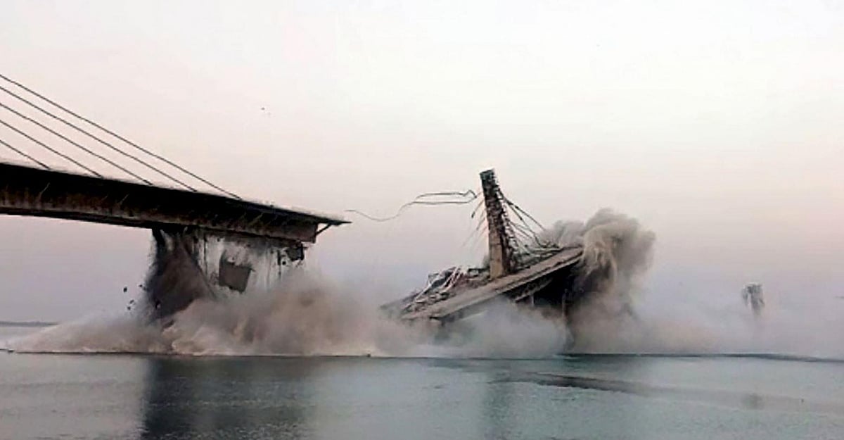 Bihar bridge collapse: Body of the missing security guard found after ...